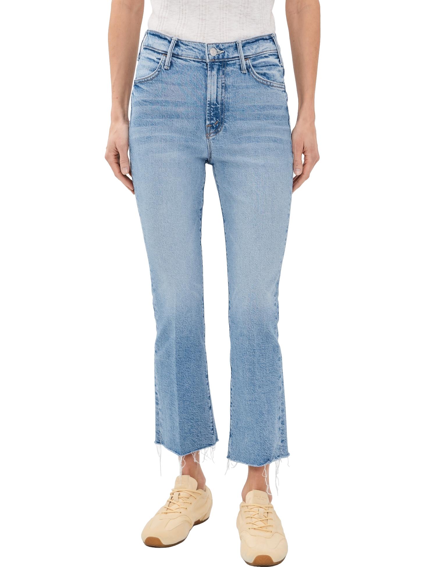 MOTHER MOTHER Petite Lil Hustler Ankle Fray Jeans